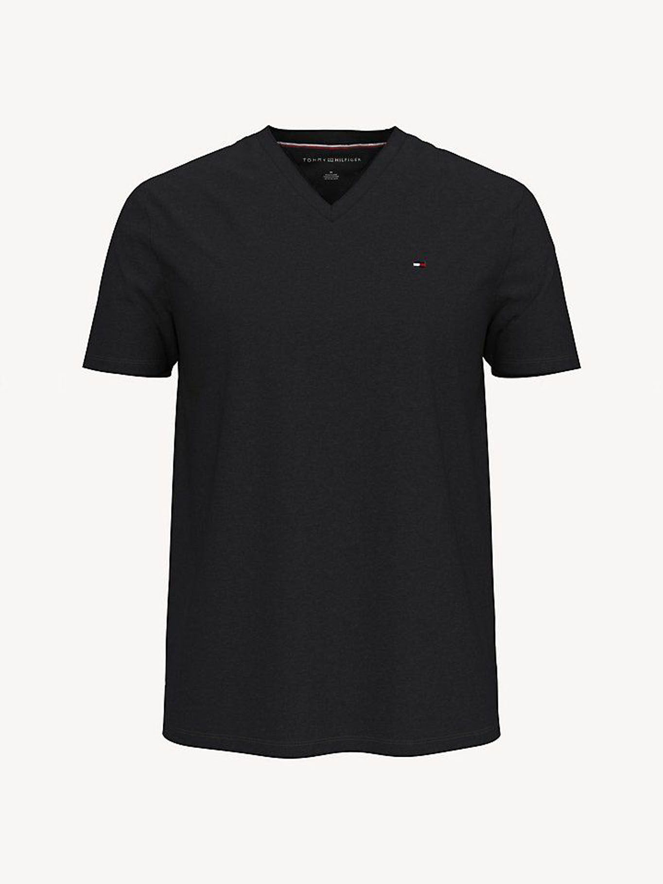 CAMISETA CUELLO V CON LOGO PARA HOMBRE